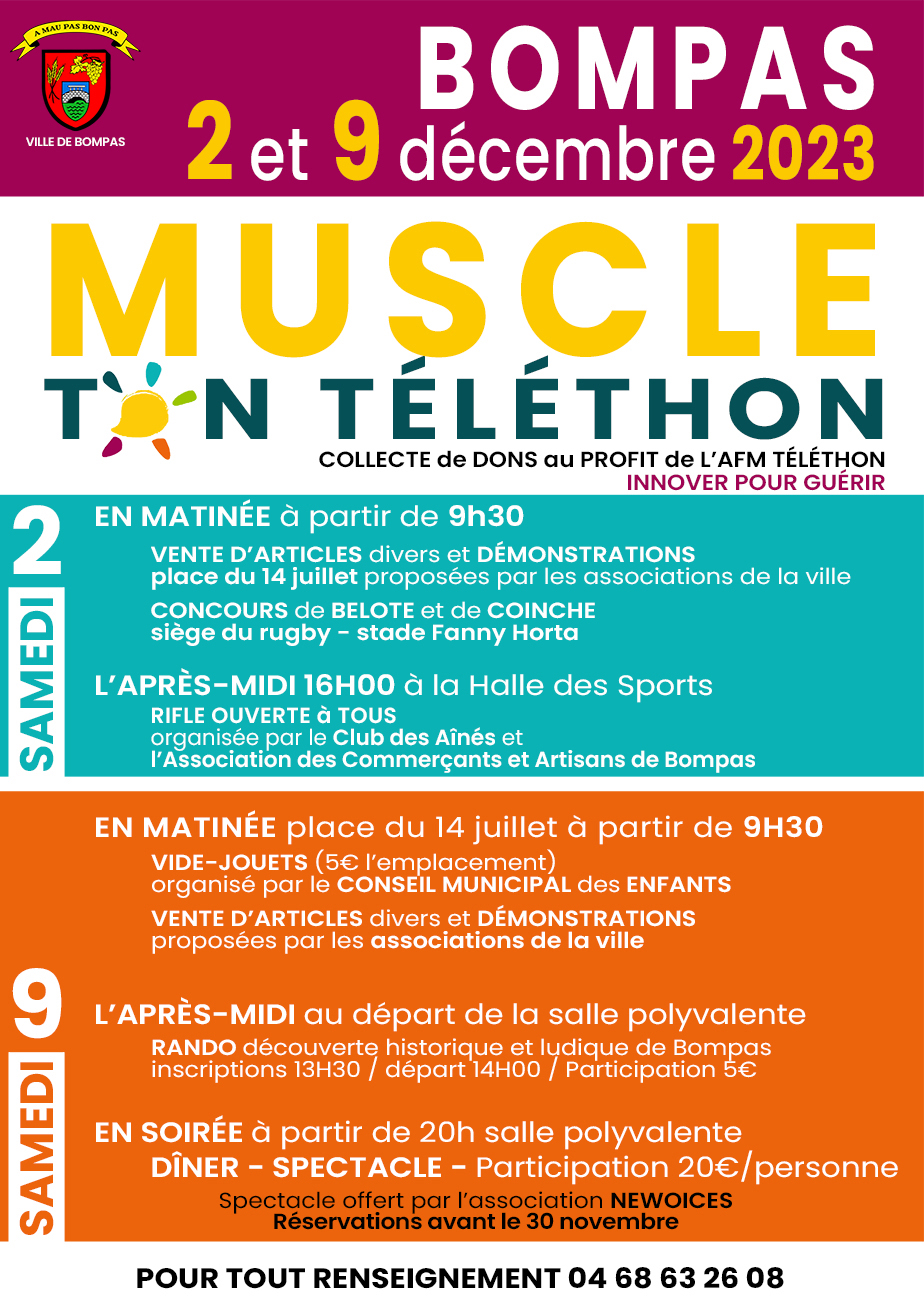 Téléthon Bompas 2023 - Mairie de Bompas