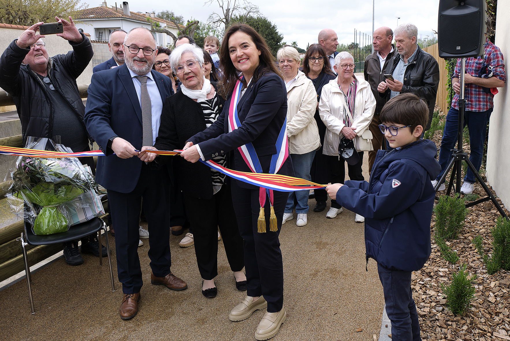 Inauguration de deux cheminements - Mairie de Bompas